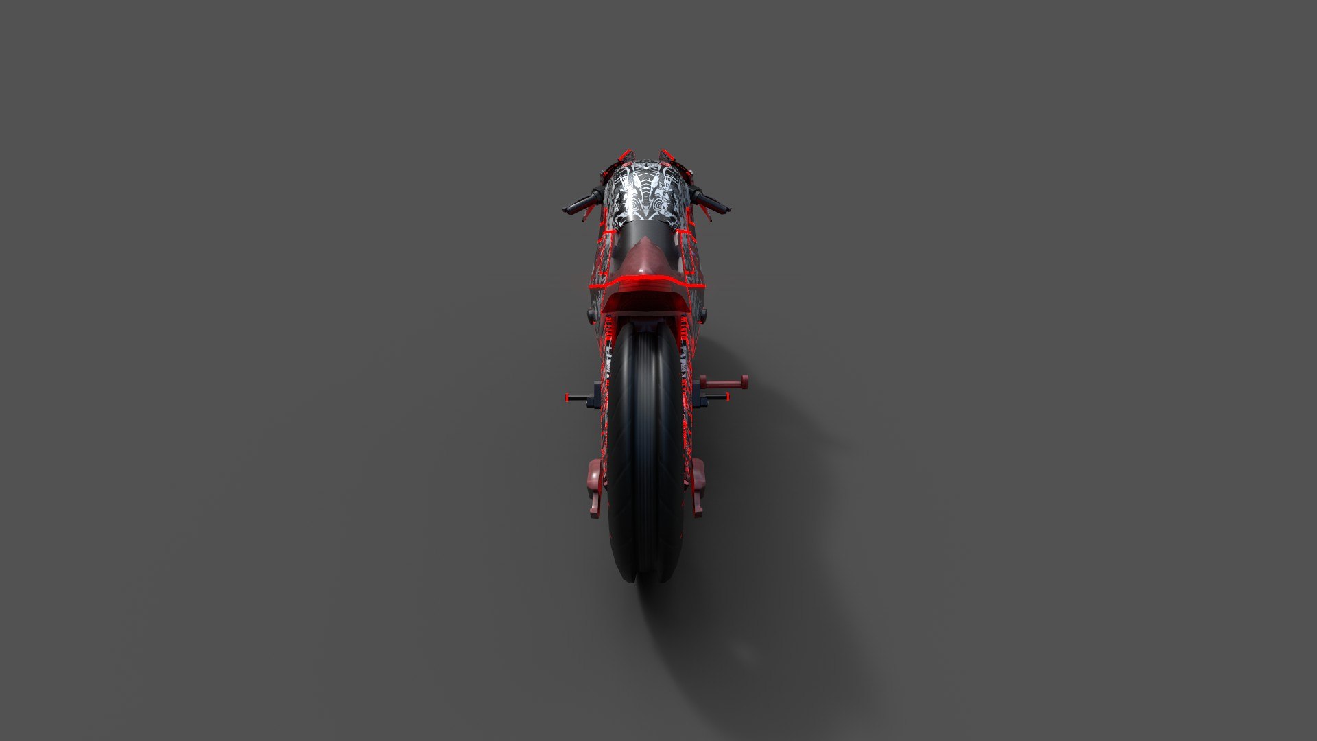 Sci-Fi Motorcycle Neon X2 3D Low Poly Model With 4k PBR Textures 3D ...