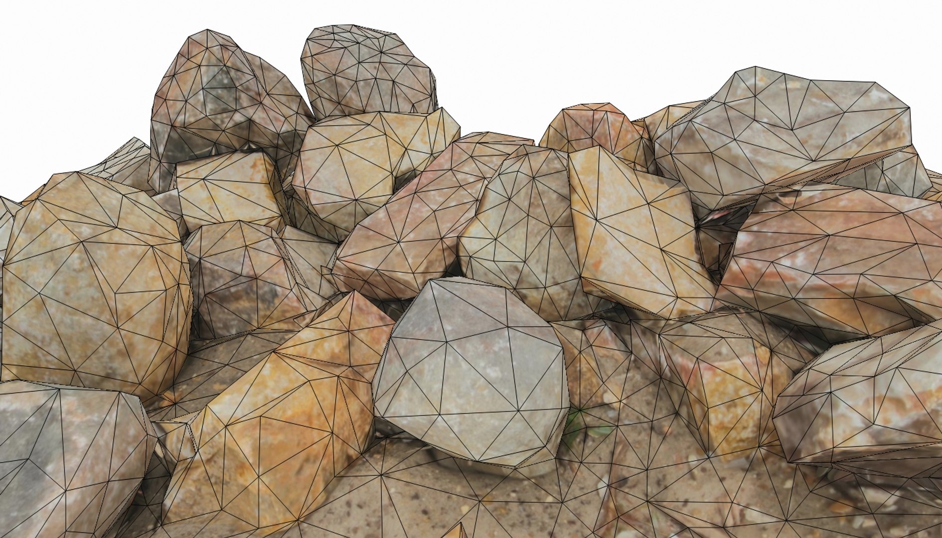 Rock Pile 3D Model - TurboSquid 1494101
