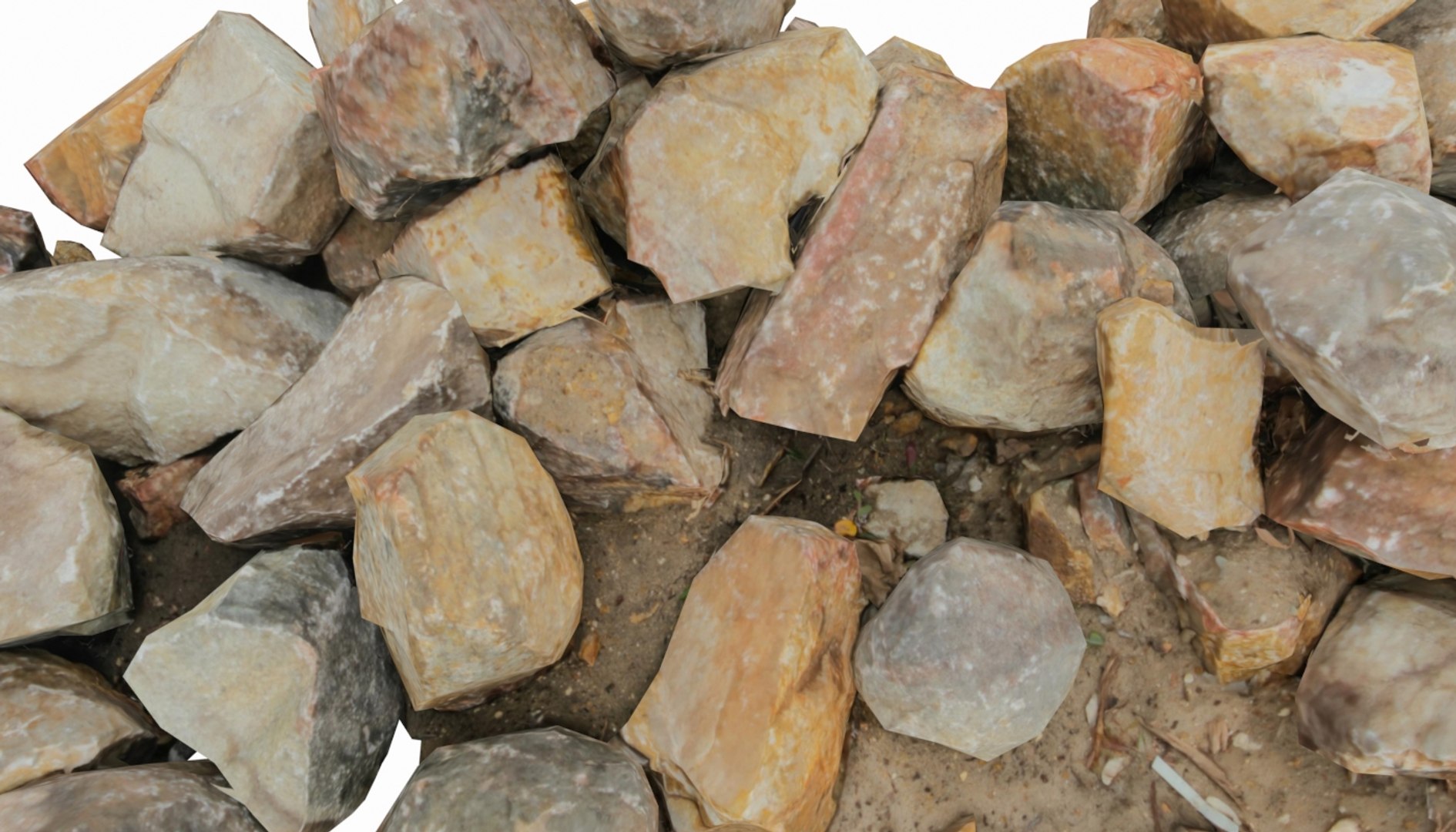 Rock Pile 3D Model - TurboSquid 1494101