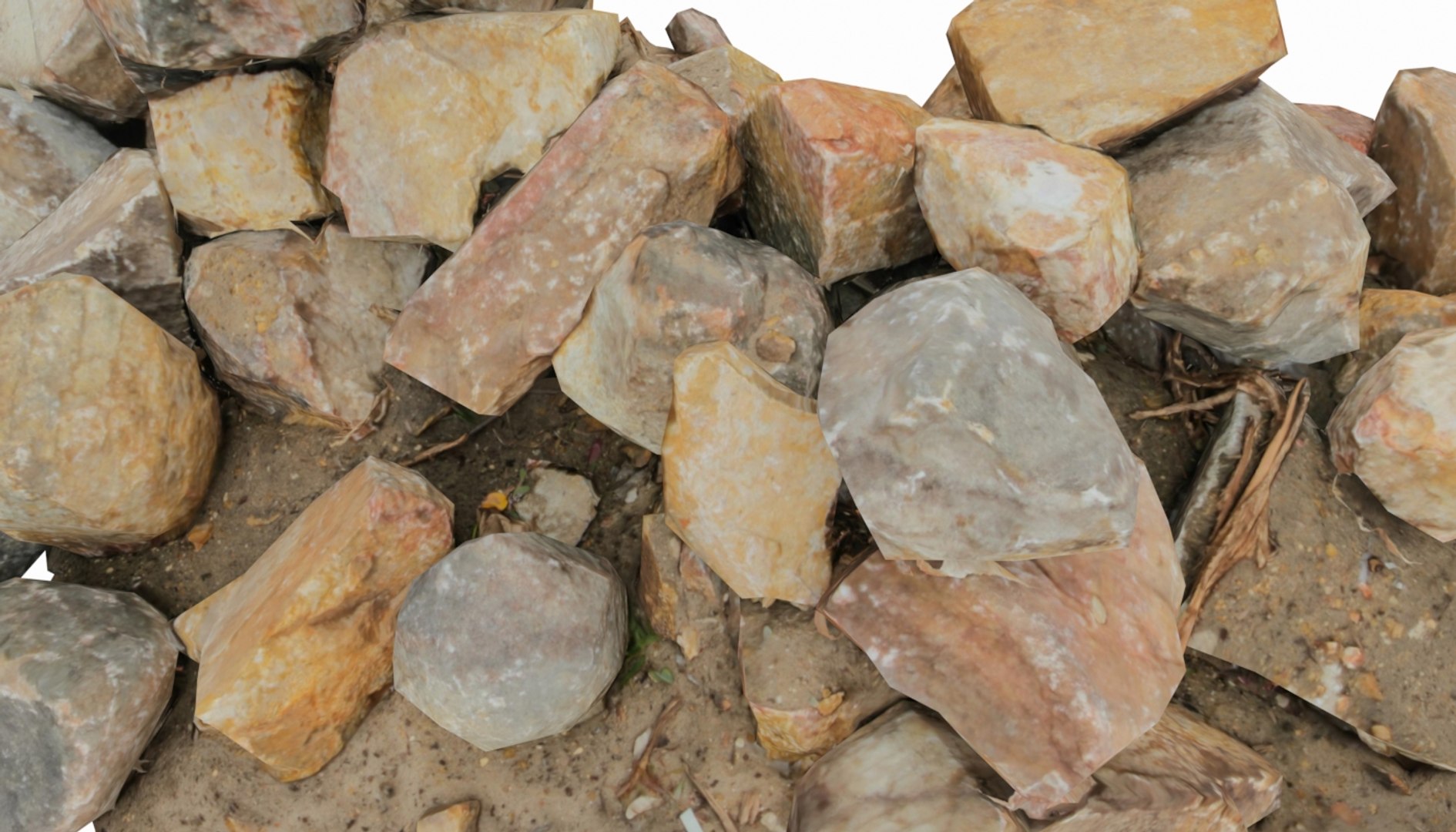 Rock Pile 3D Model - TurboSquid 1494101