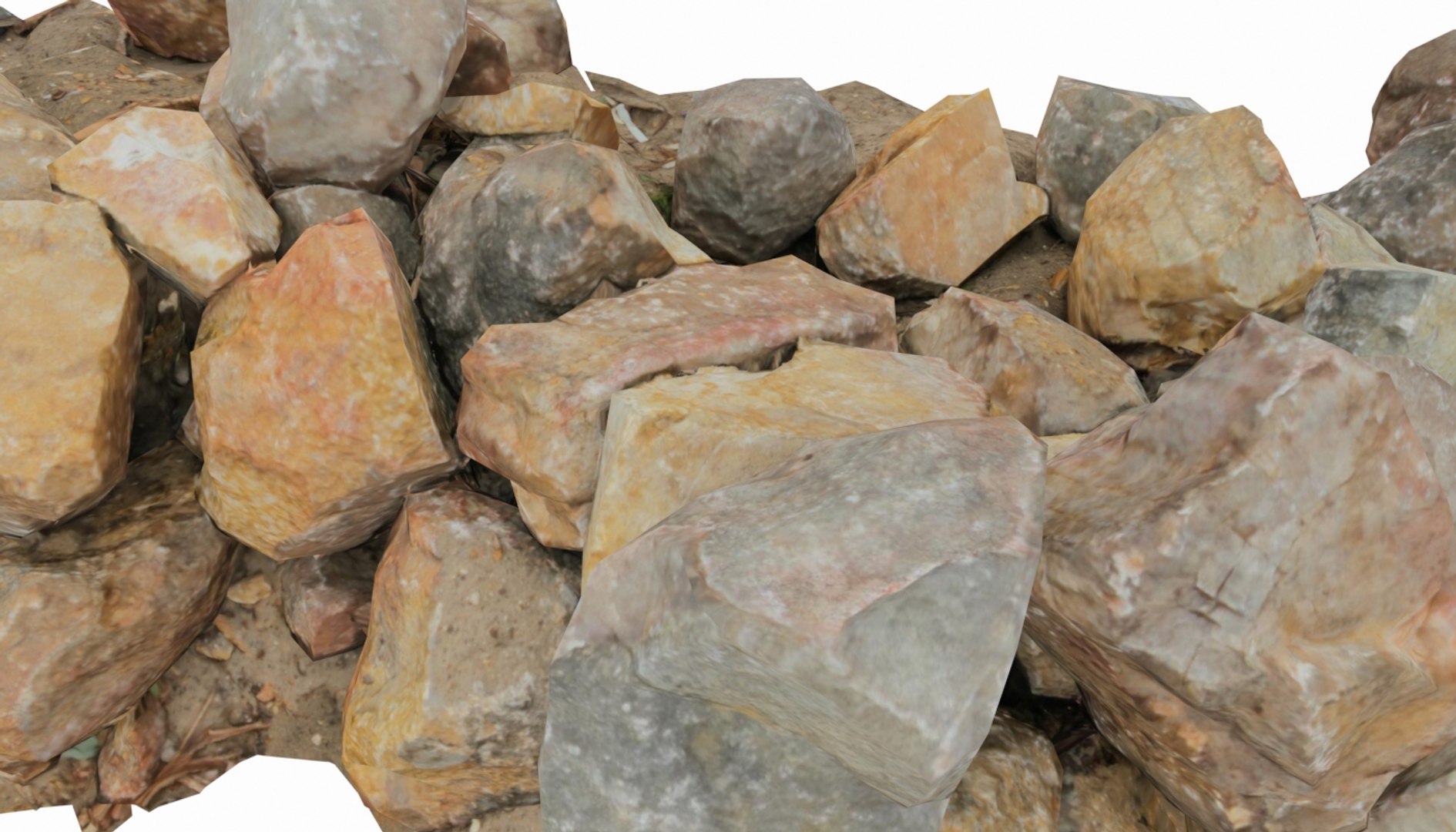 Rock Pile 3D Model - TurboSquid 1494101