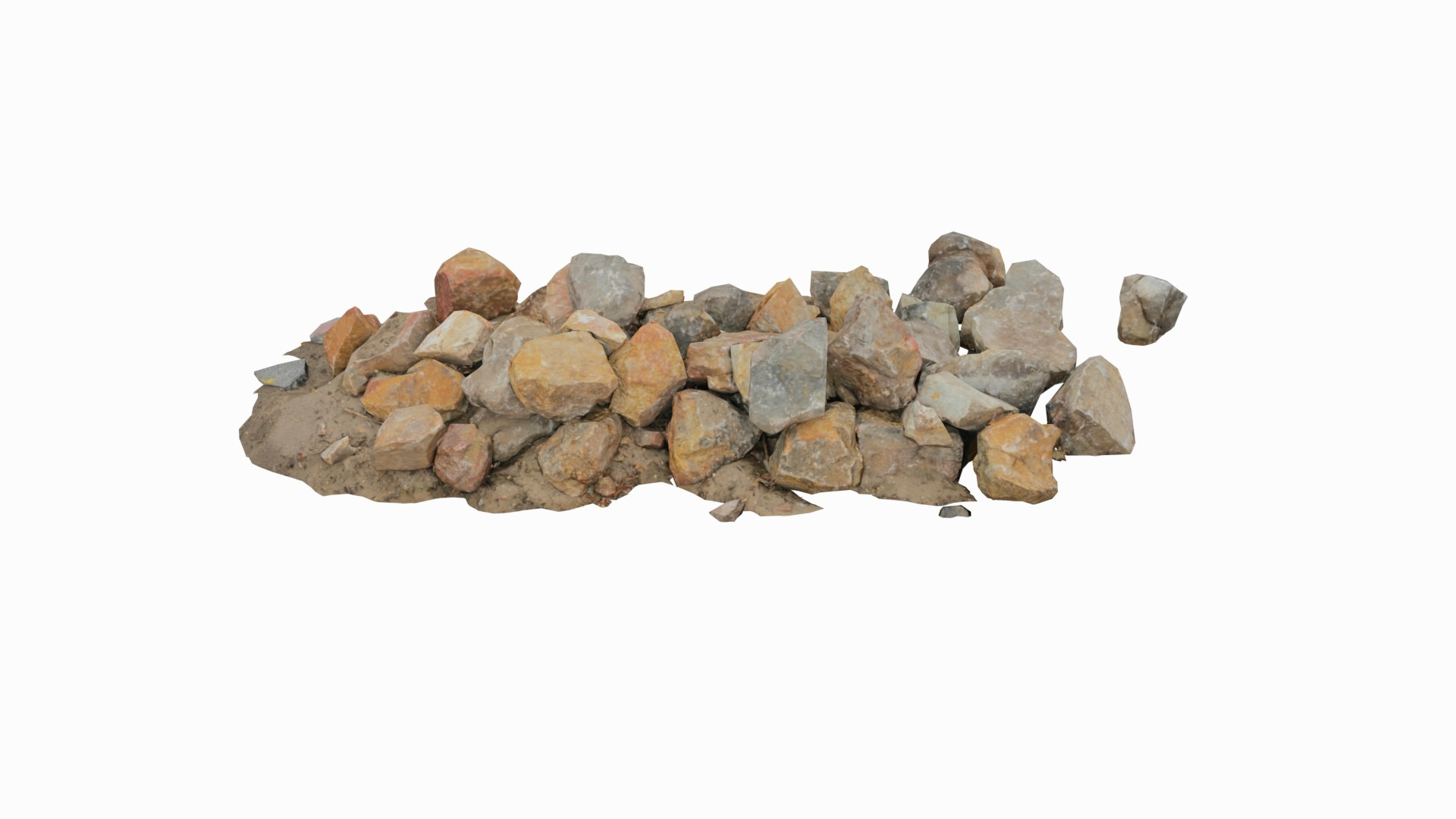 Rock Pile 3D Model - TurboSquid 1494101