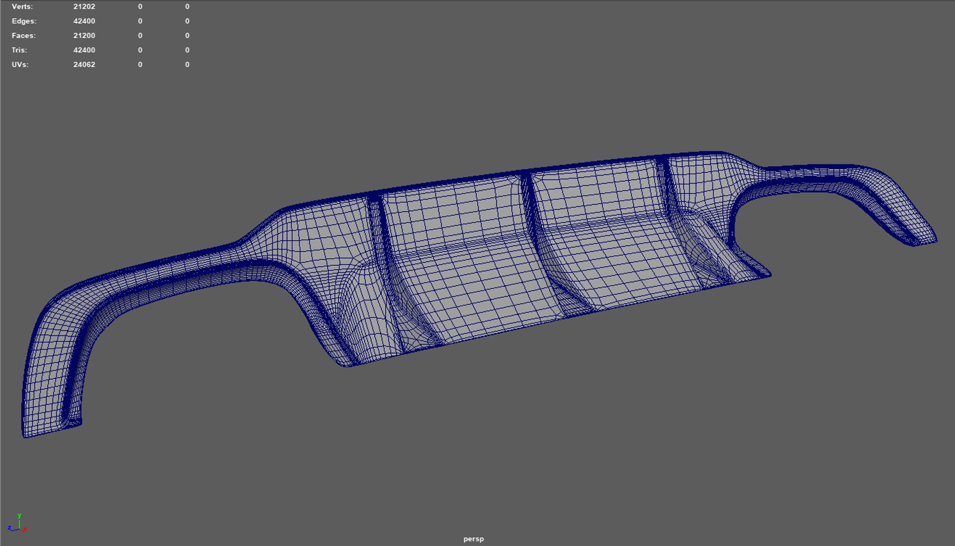 3D Model Rear Bumper - TurboSquid 1977938