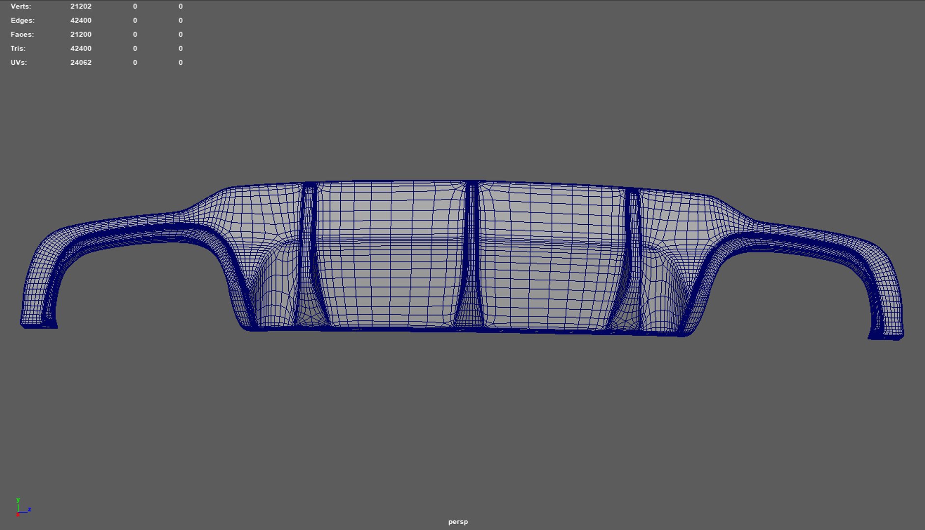 3D Model Rear Bumper - TurboSquid 1977938