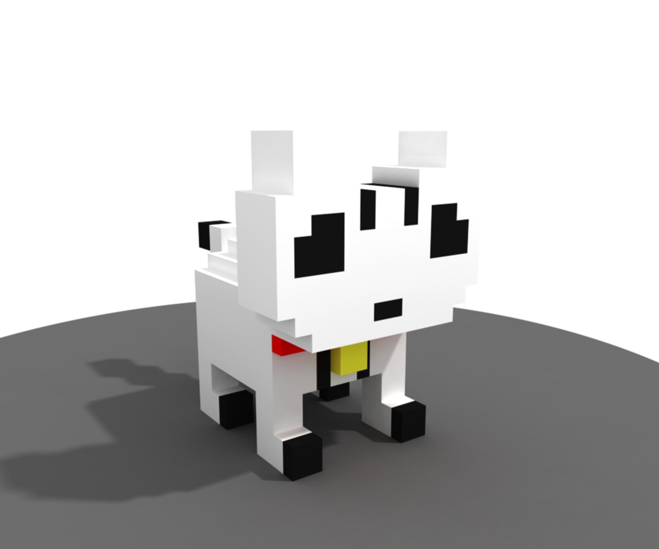 3d Voxel Cat