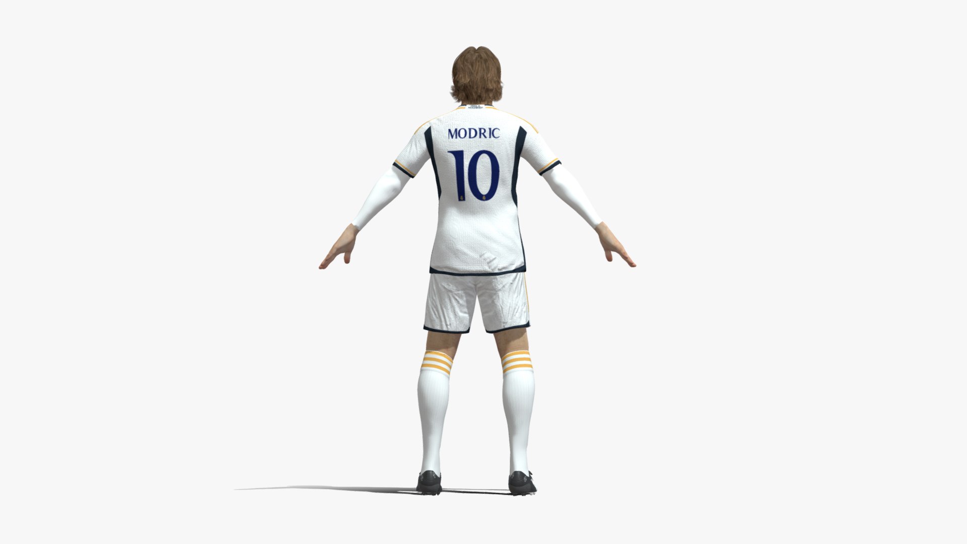 3D T-pose Rigged Modric Real Madrid 23-24 Model - TurboSquid 2162090