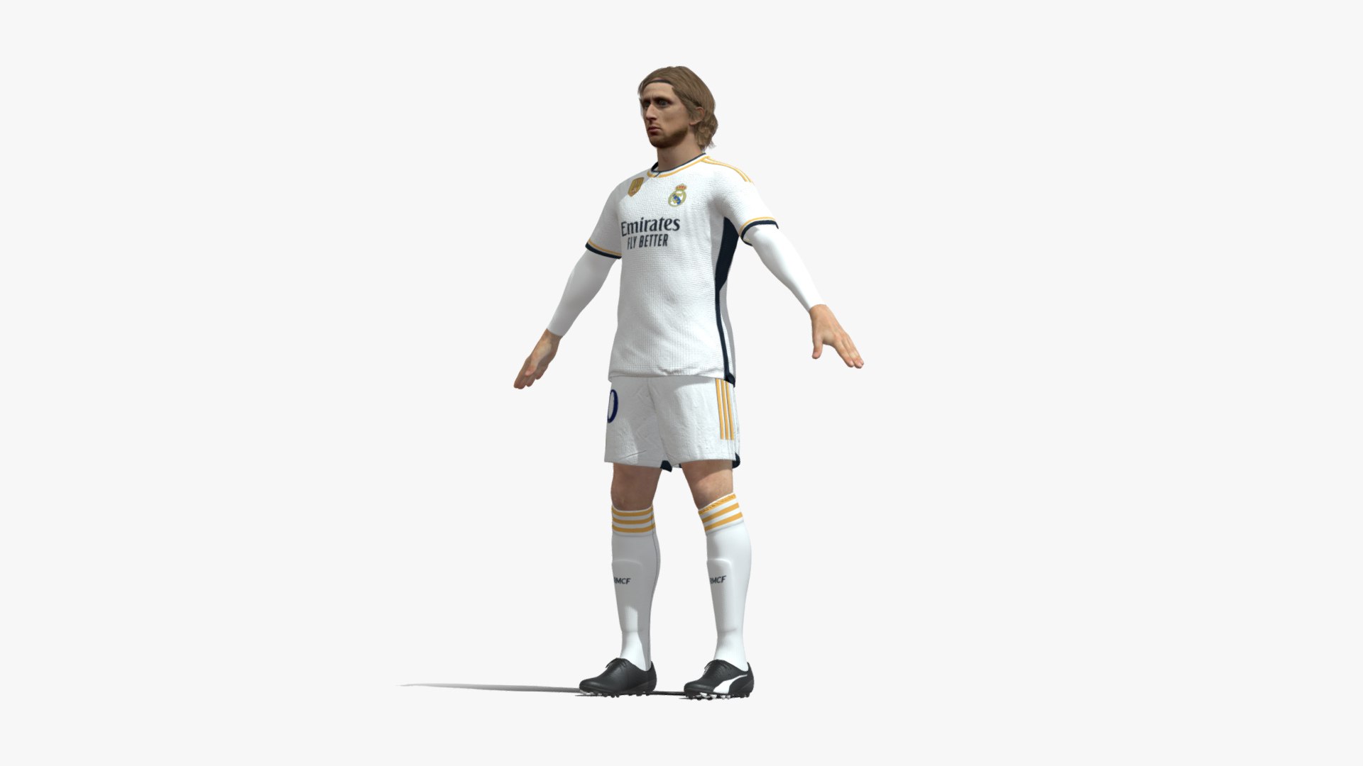 3D T-pose Rigged Modric Real Madrid 23-24 Model - TurboSquid 2162090