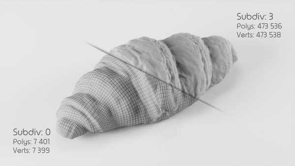 modelo 3d croissant 01 - TurboSquid 1922234