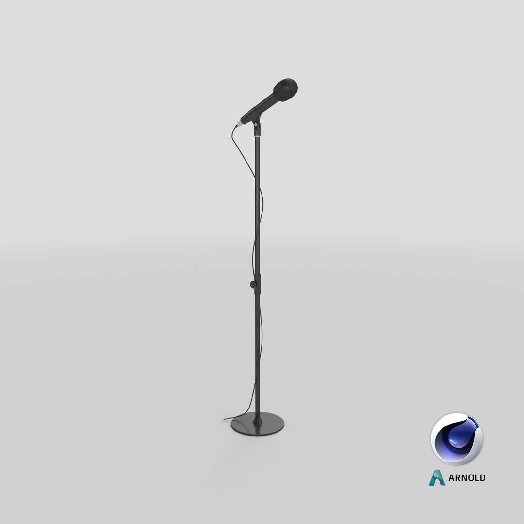 Microphone Stand 3D model - TurboSquid 2073712