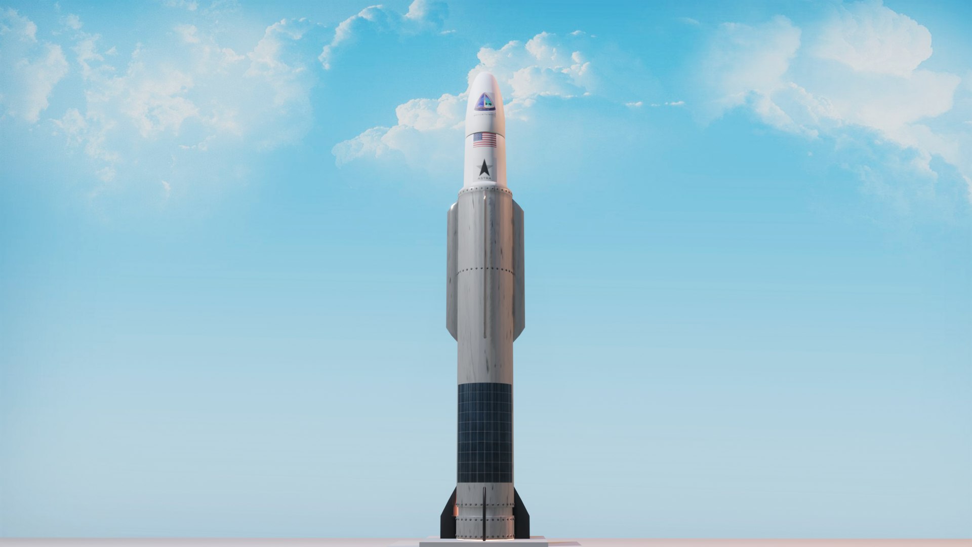 3D Astra Rocket Model - TurboSquid 2089280