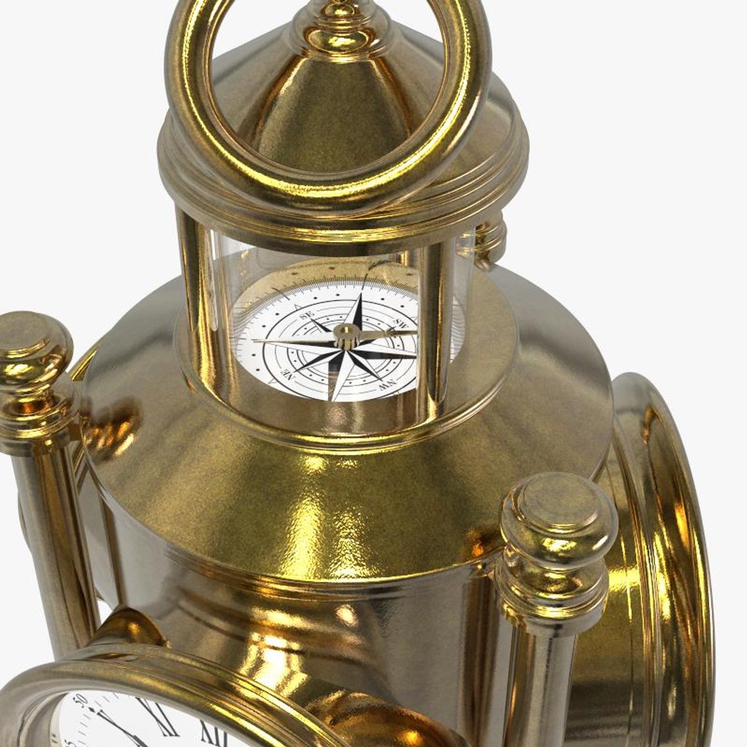 Davy Lamp Clock 3D - TurboSquid 1504856