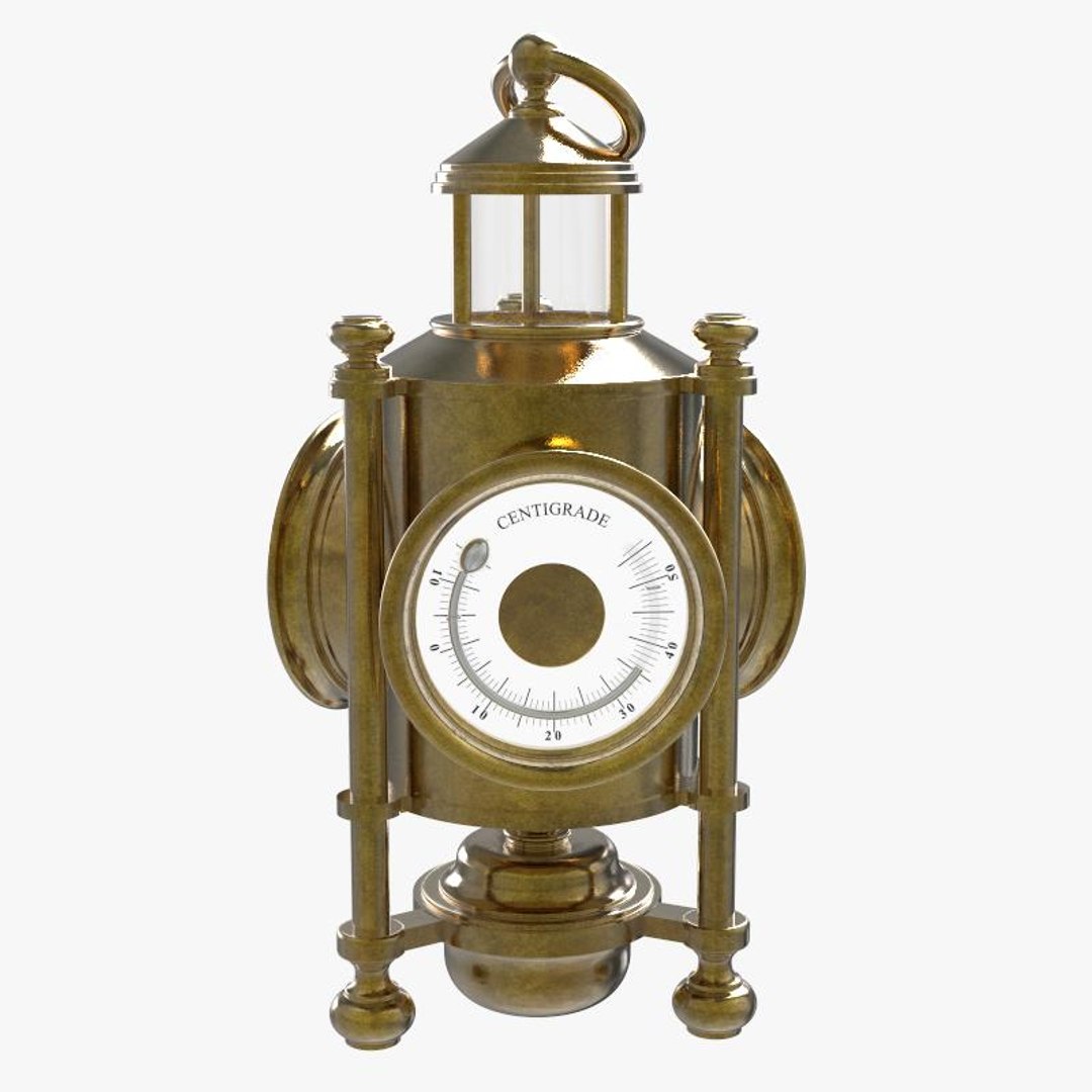 Davy Lamp Clock 3D - TurboSquid 1504856
