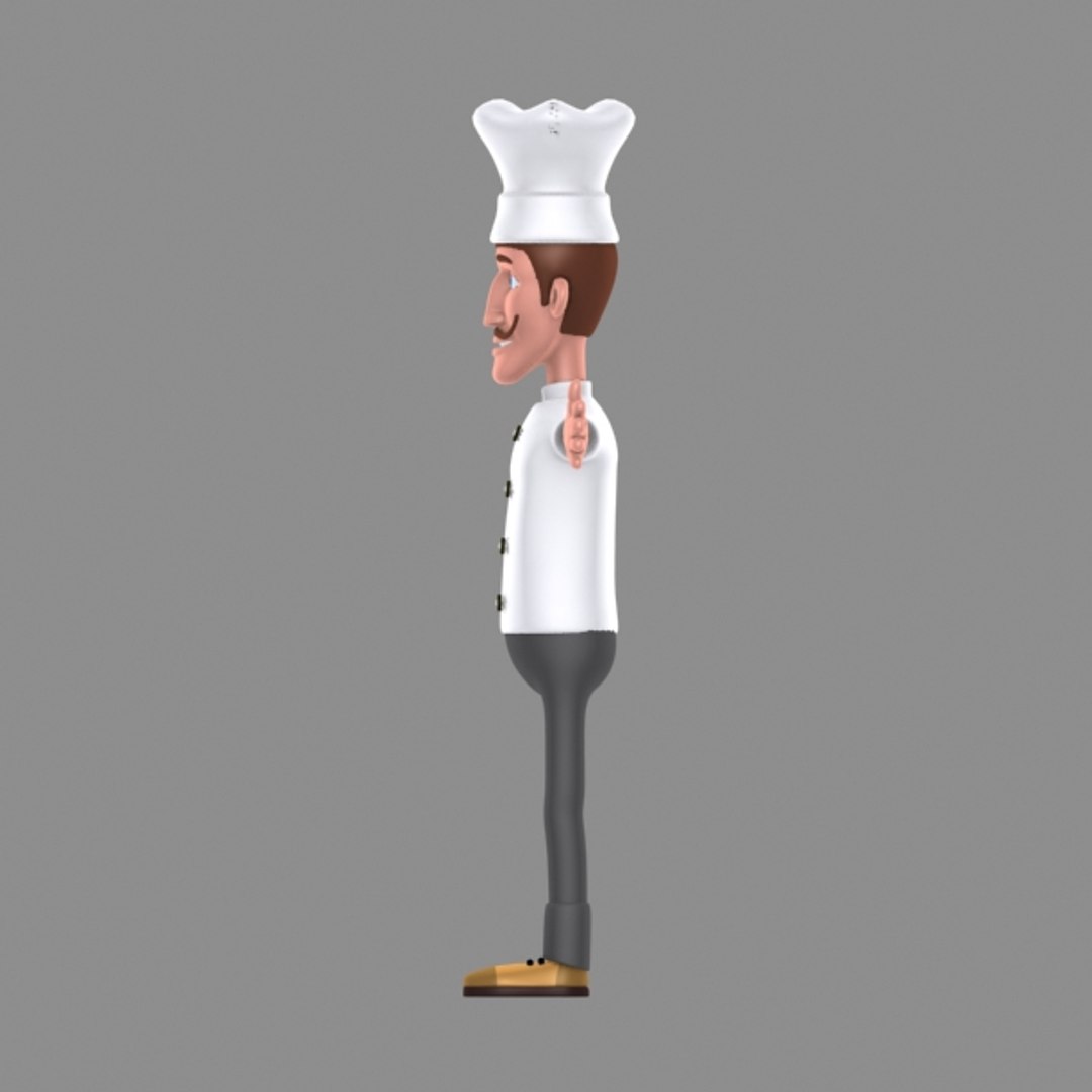 Cartoon Man Chef Max