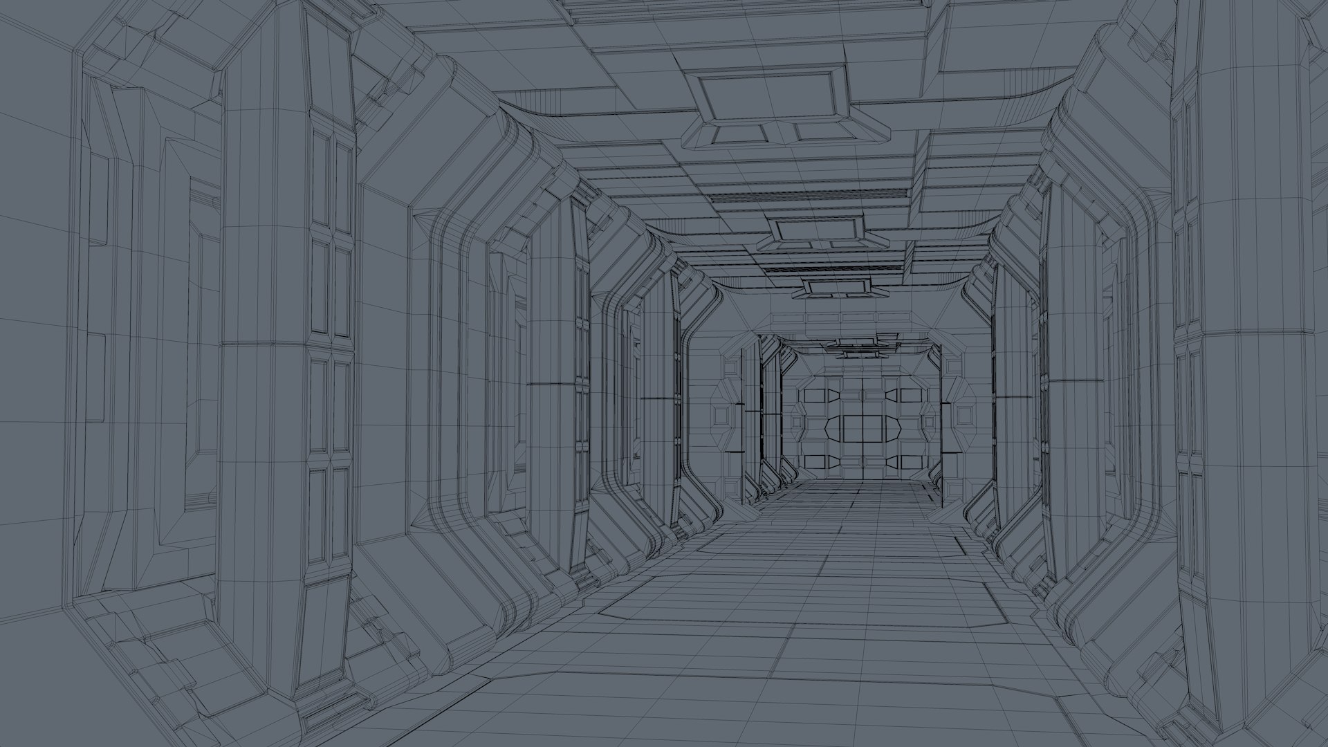 Sci Fi Corridor 3D - TurboSquid 2517967