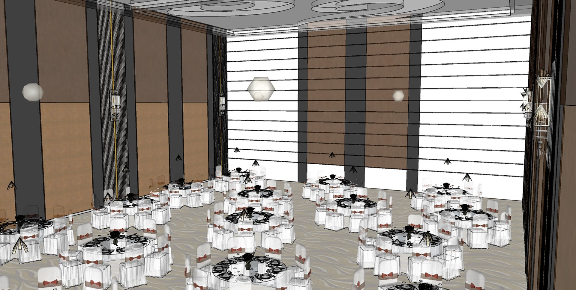 Luxury Hotel Ballroom 3D Model - TurboSquid 1812946