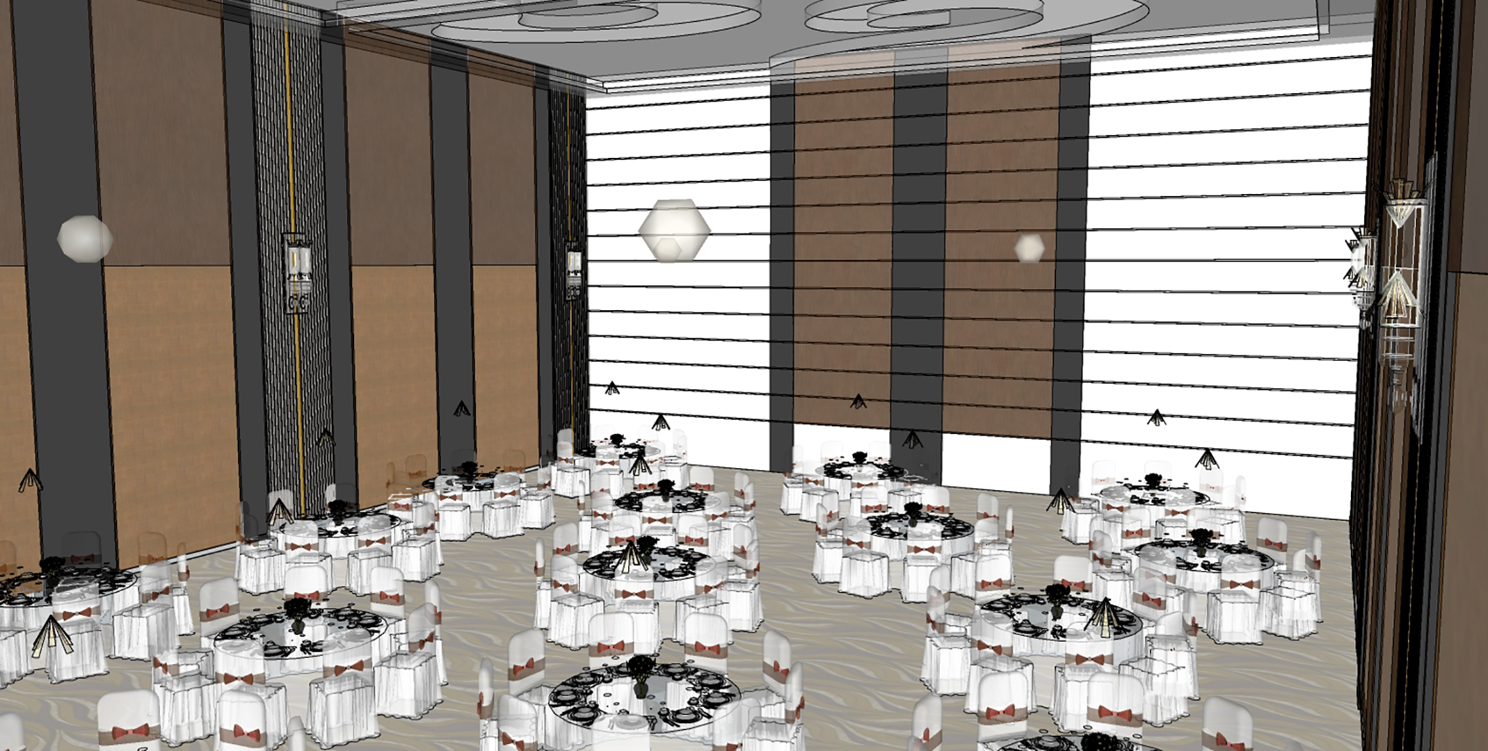 Luxury Hotel Ballroom 3D model - TurboSquid 1812946