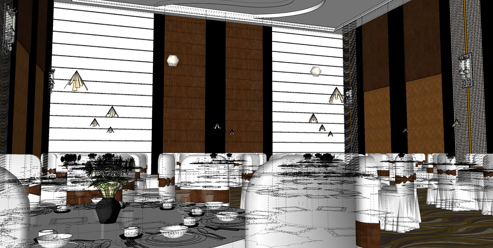 Luxury Hotel Ballroom 3D Model - TurboSquid 1812946