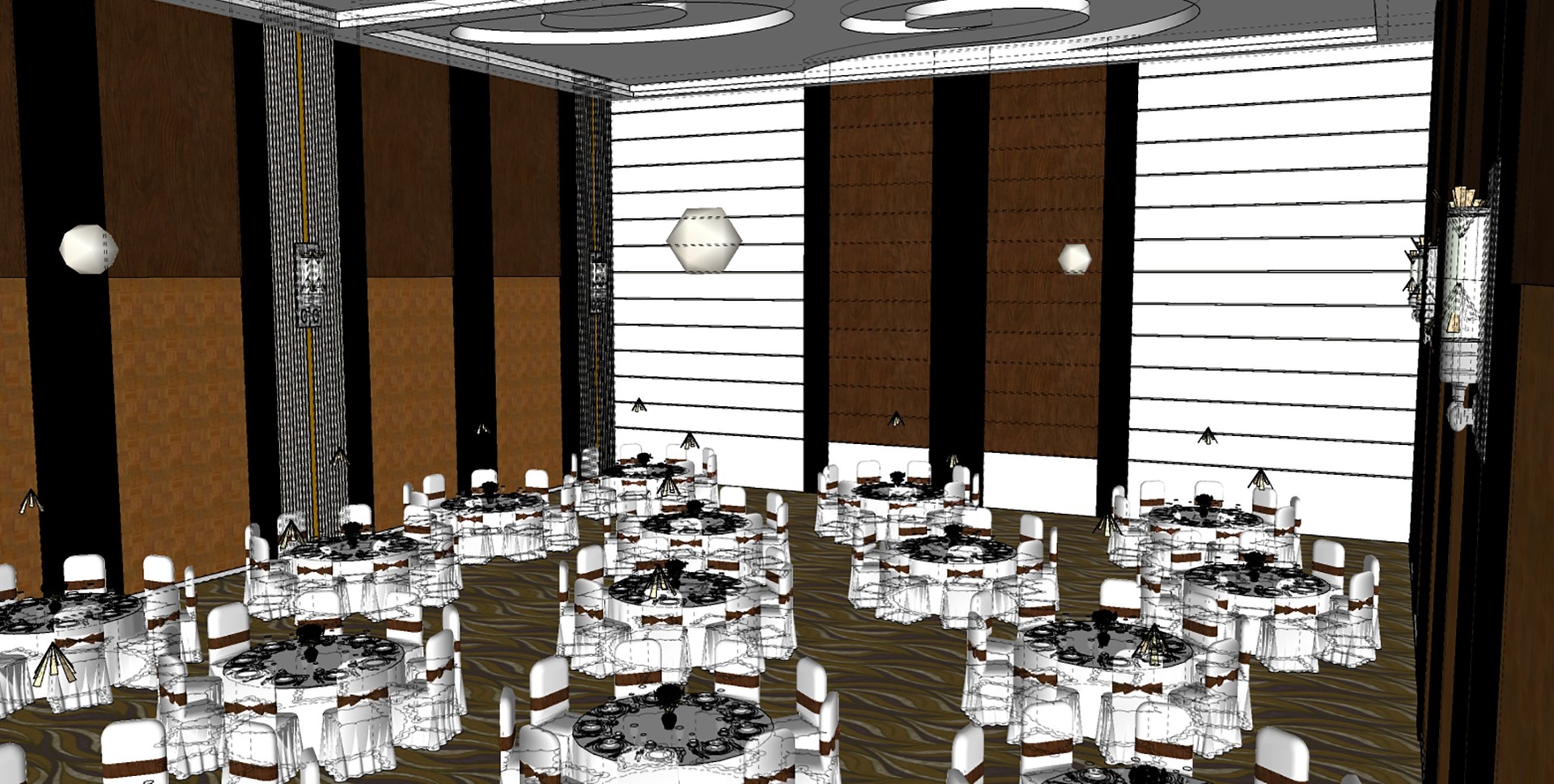 Luxury Hotel Ballroom 3D model - TurboSquid 1812946