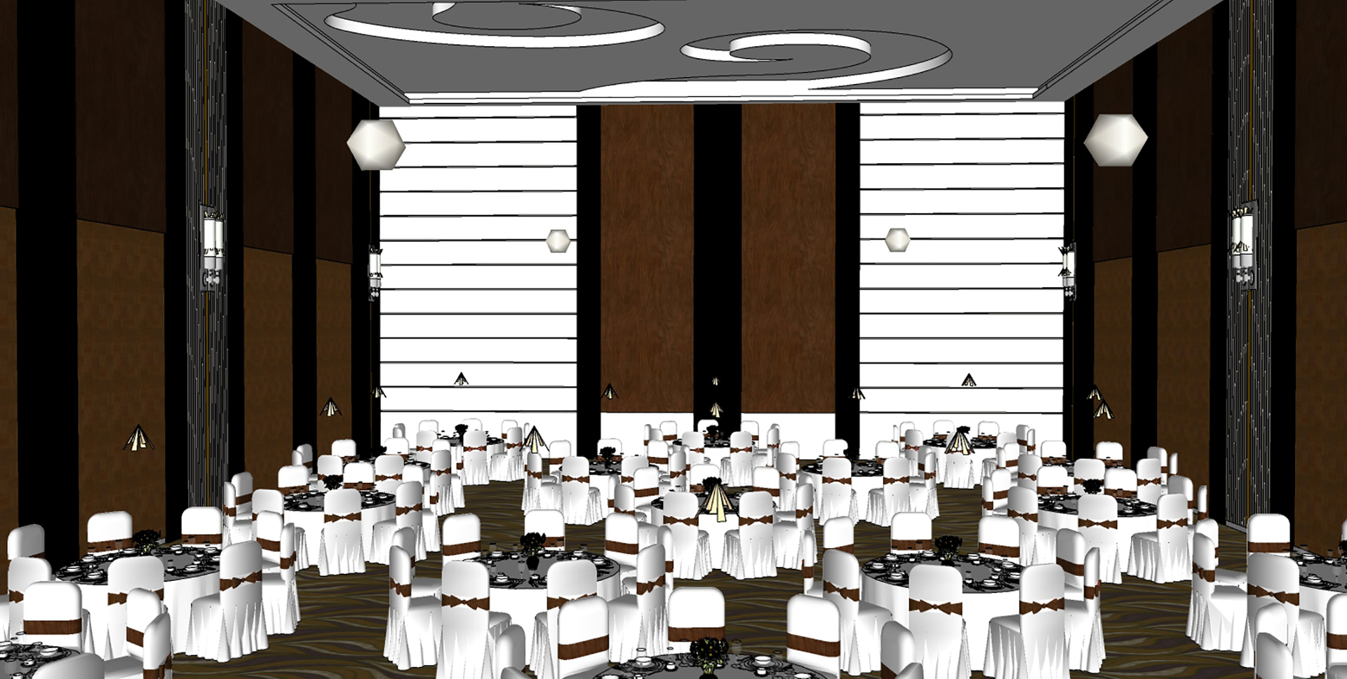 Luxury Hotel Ballroom 3D model - TurboSquid 1812946