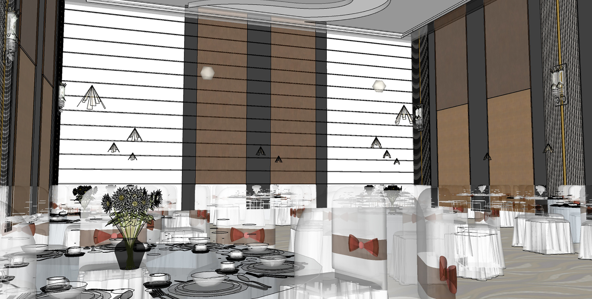 Luxury Hotel Ballroom 3D model - TurboSquid 1812946