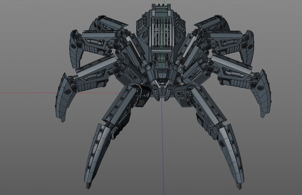 3d model robot spider