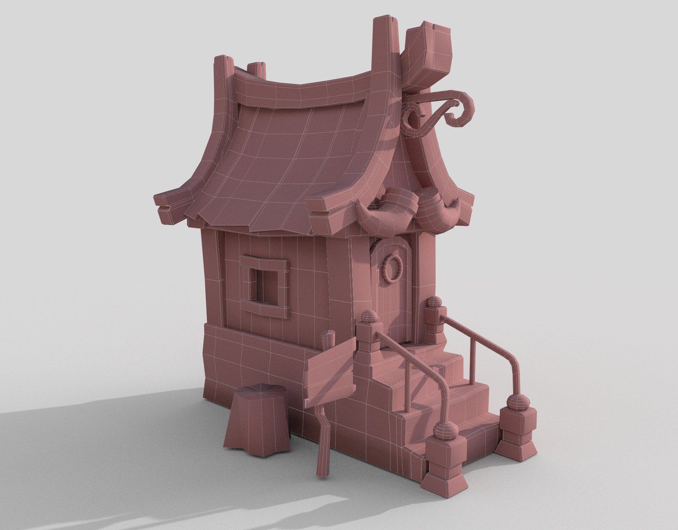 Stylized Small House 3D Model - TurboSquid 1594274