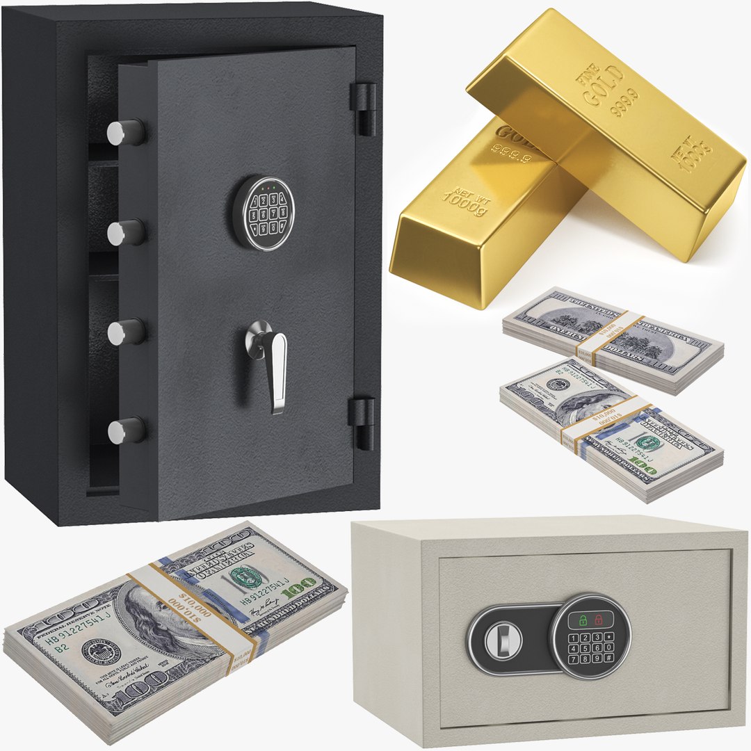 3D Safes And Money Collection model - TurboSquid 2156936