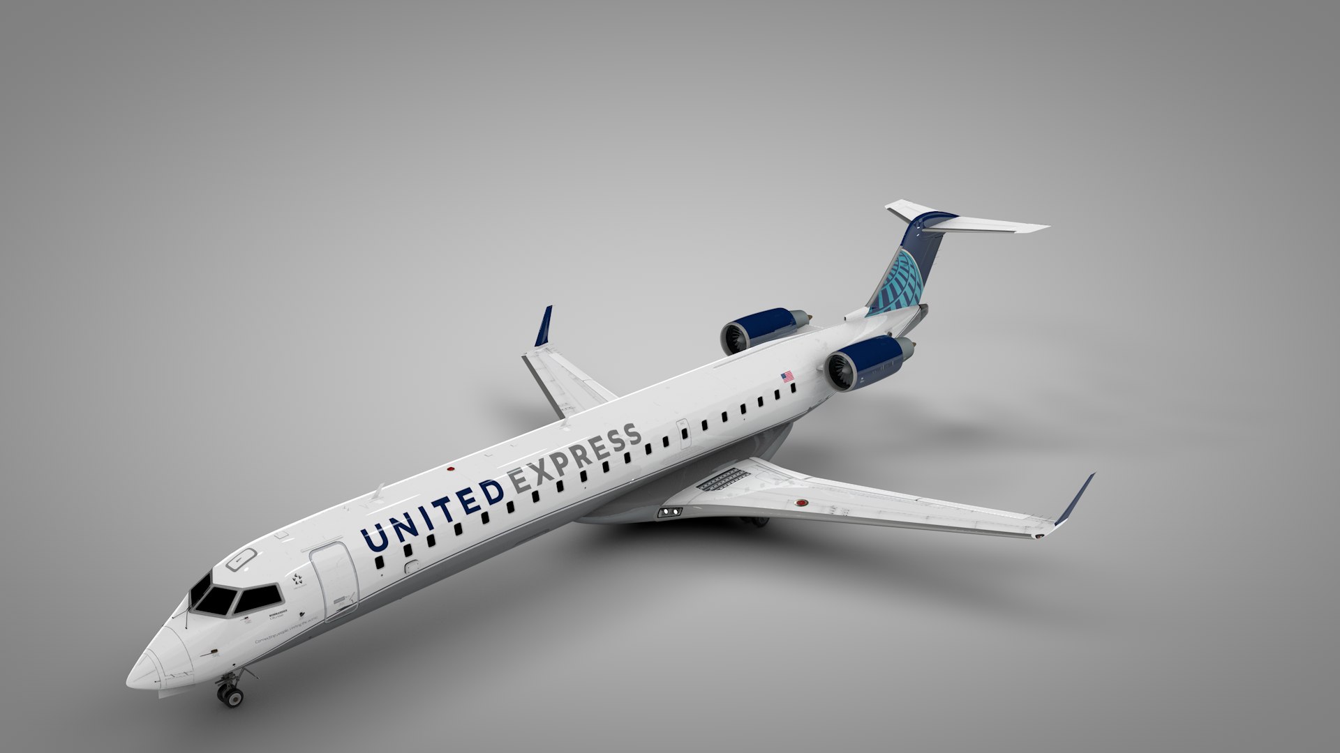 3D bombardier crj express model - TurboSquid 1689476