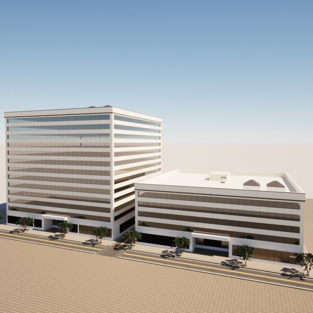 Office Building-2018 3D model - TurboSquid 2101399