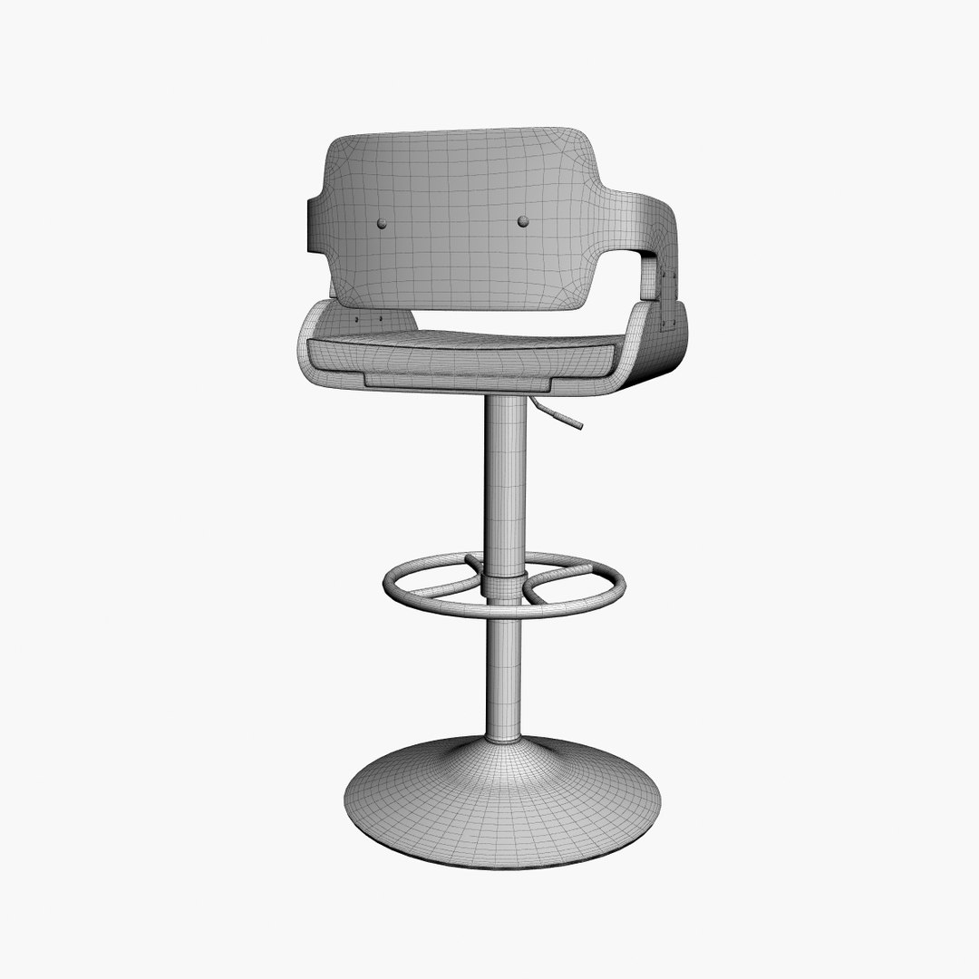 3d model adjustable swivel bar