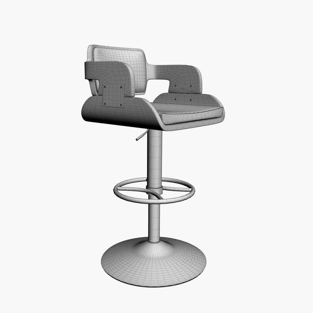 3d model adjustable swivel bar