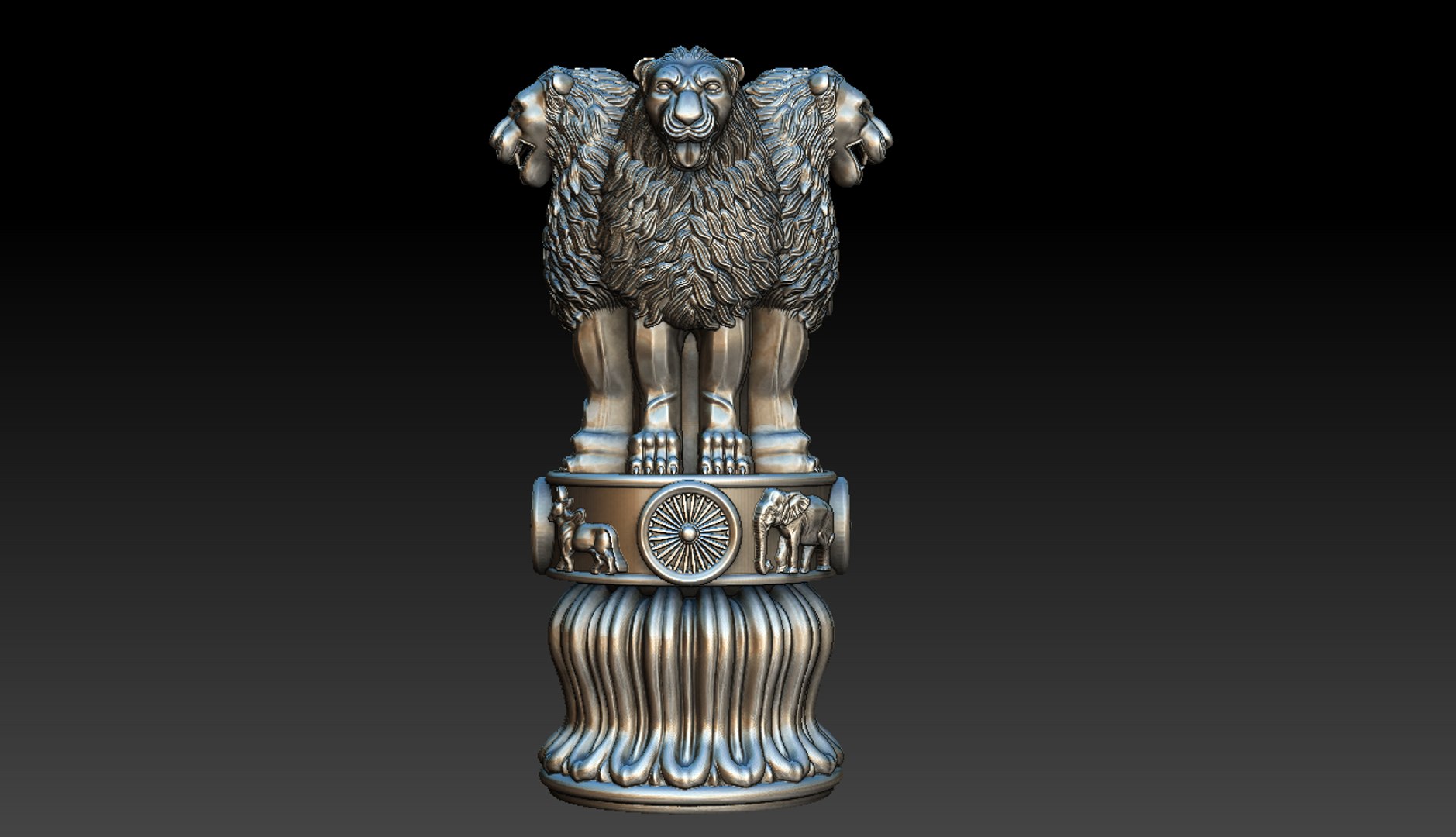 NEW ASHOKA EMBLEM FOR 3D PRINTING STL MODEL Model - TurboSquid 2192445