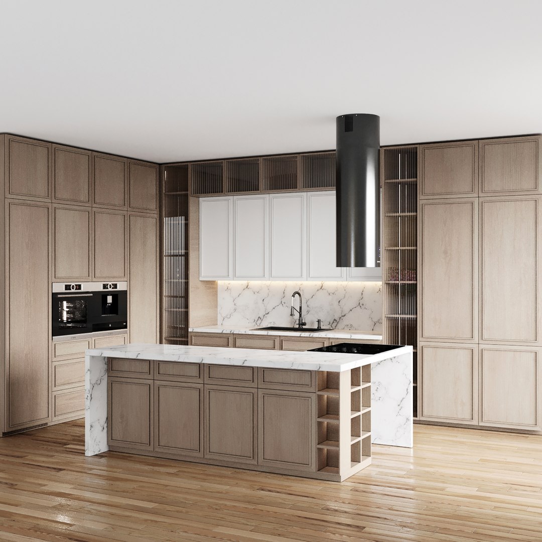 3D Kitchen 056 Model - TurboSquid 2012878