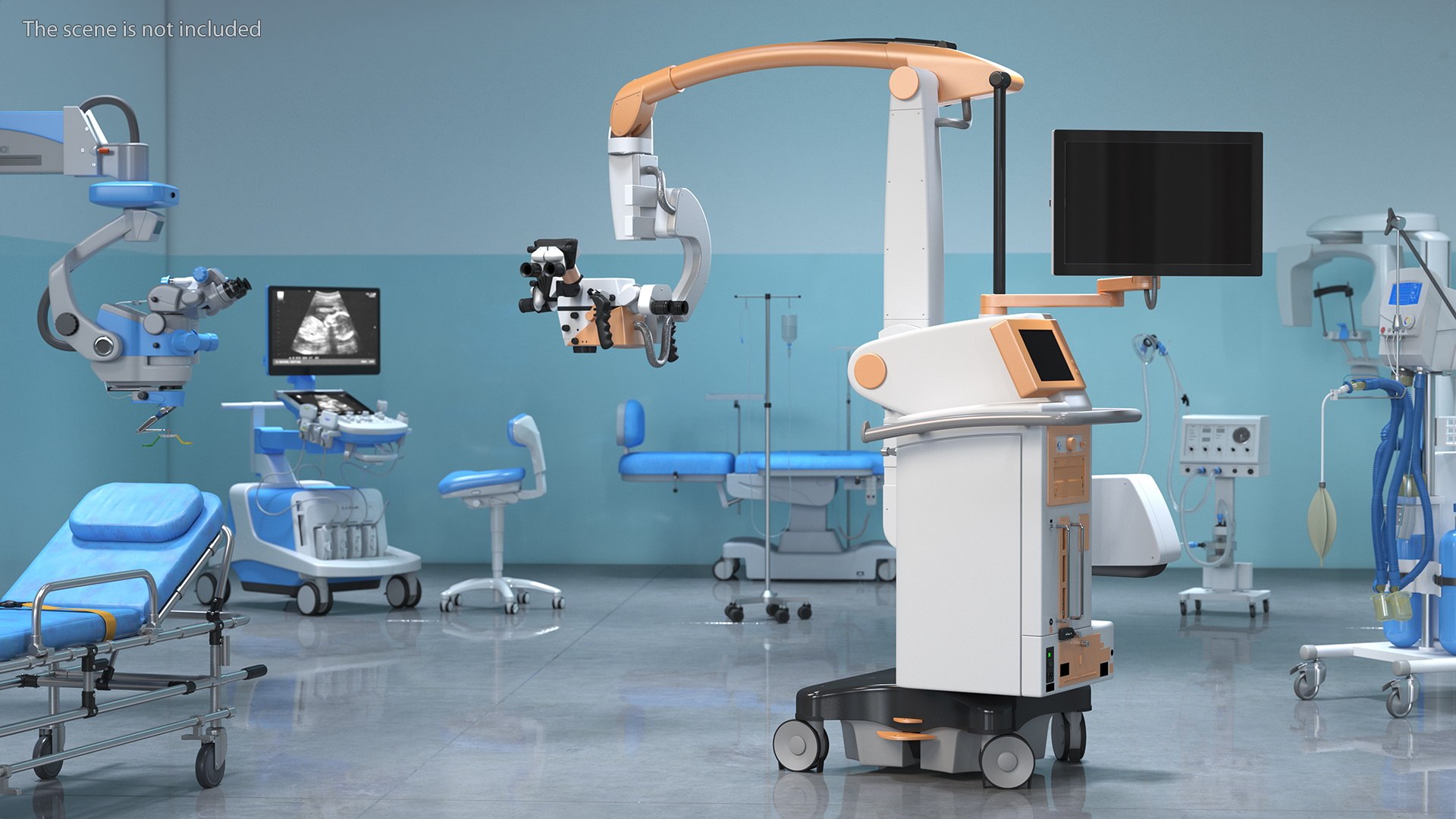 3D Surgical Microscope Rigged - TurboSquid 1803811