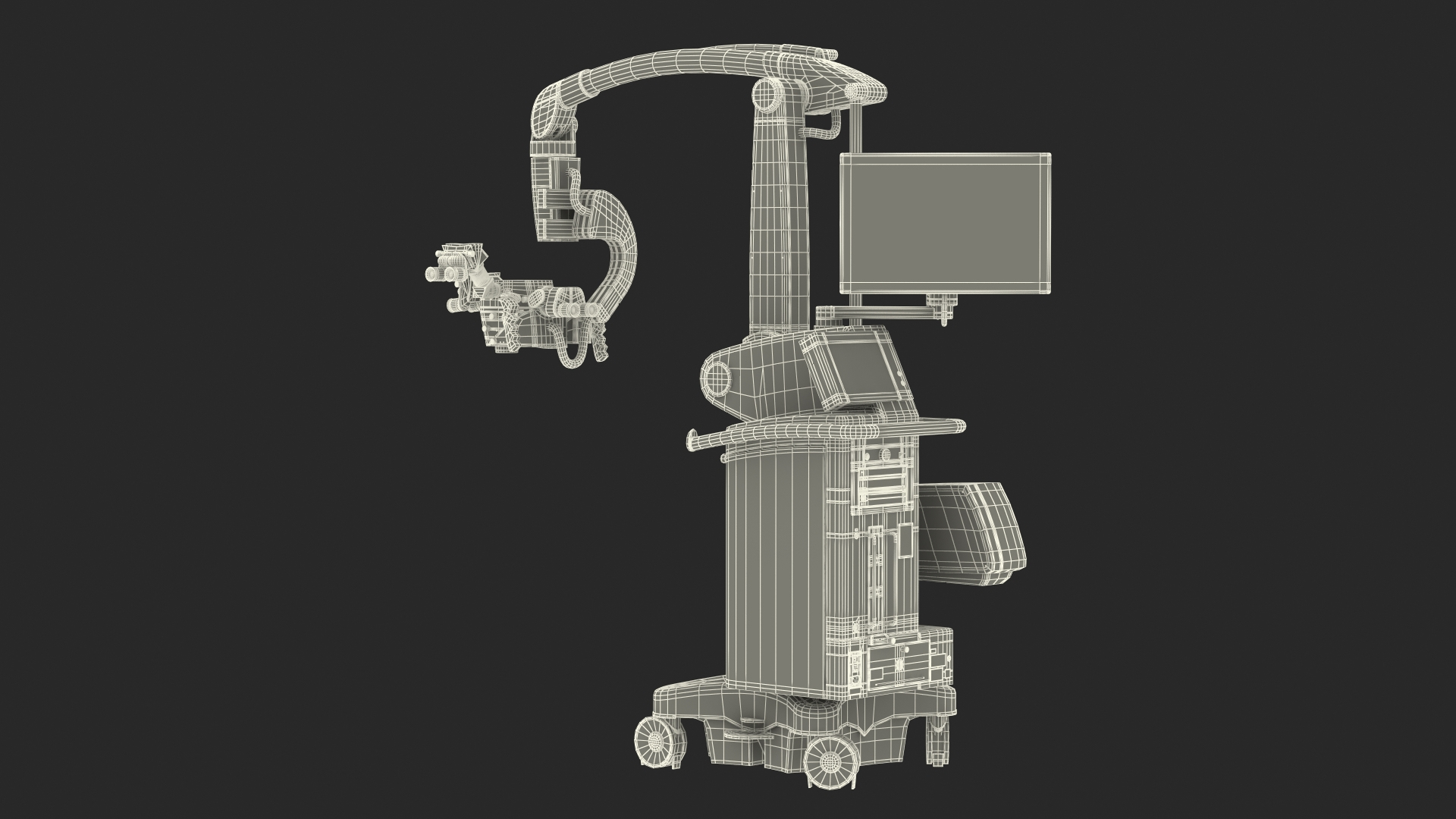 3D Surgical Microscope Rigged - TurboSquid 1803811