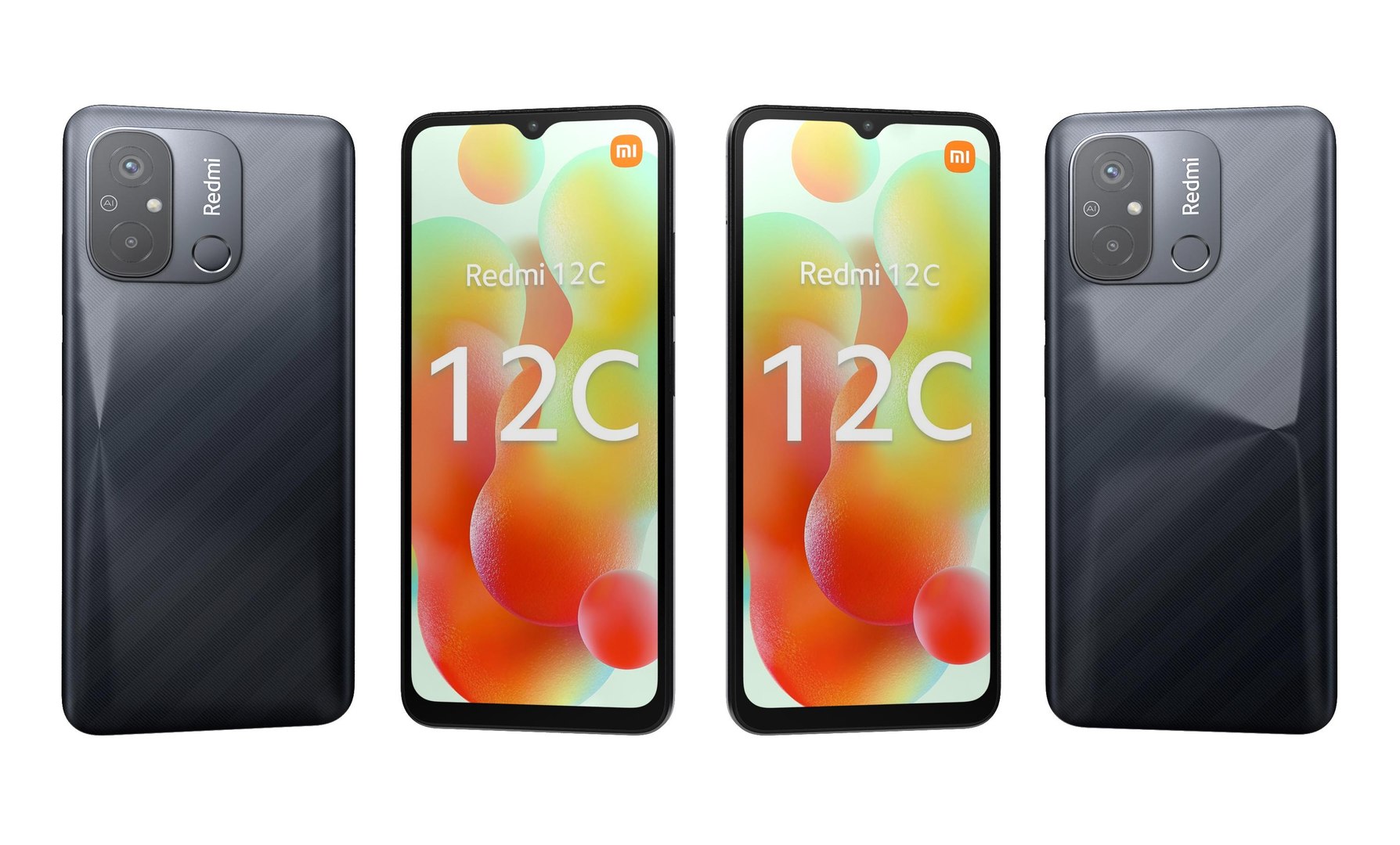 3D Xiaomi Redmi 12C Black - TurboSquid 2053471