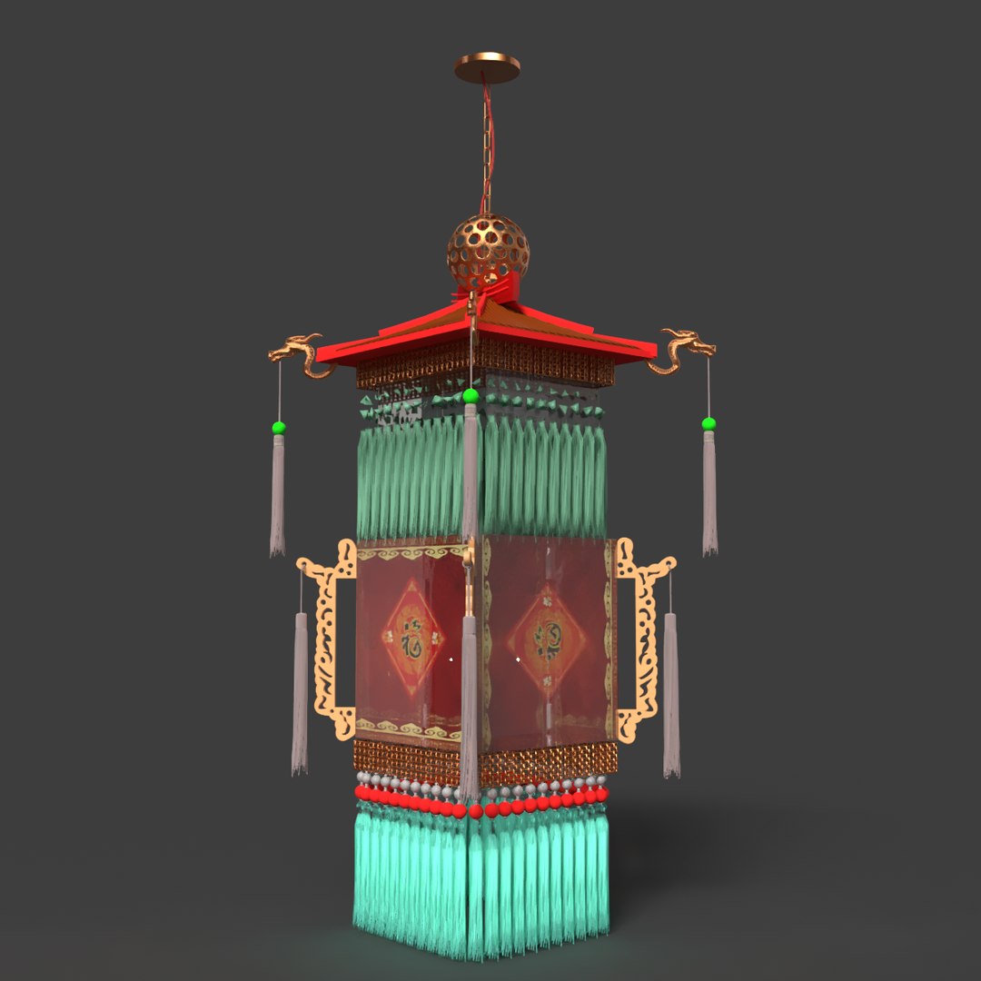 3D Chinese Palace Lantern Model - TurboSquid 2486902