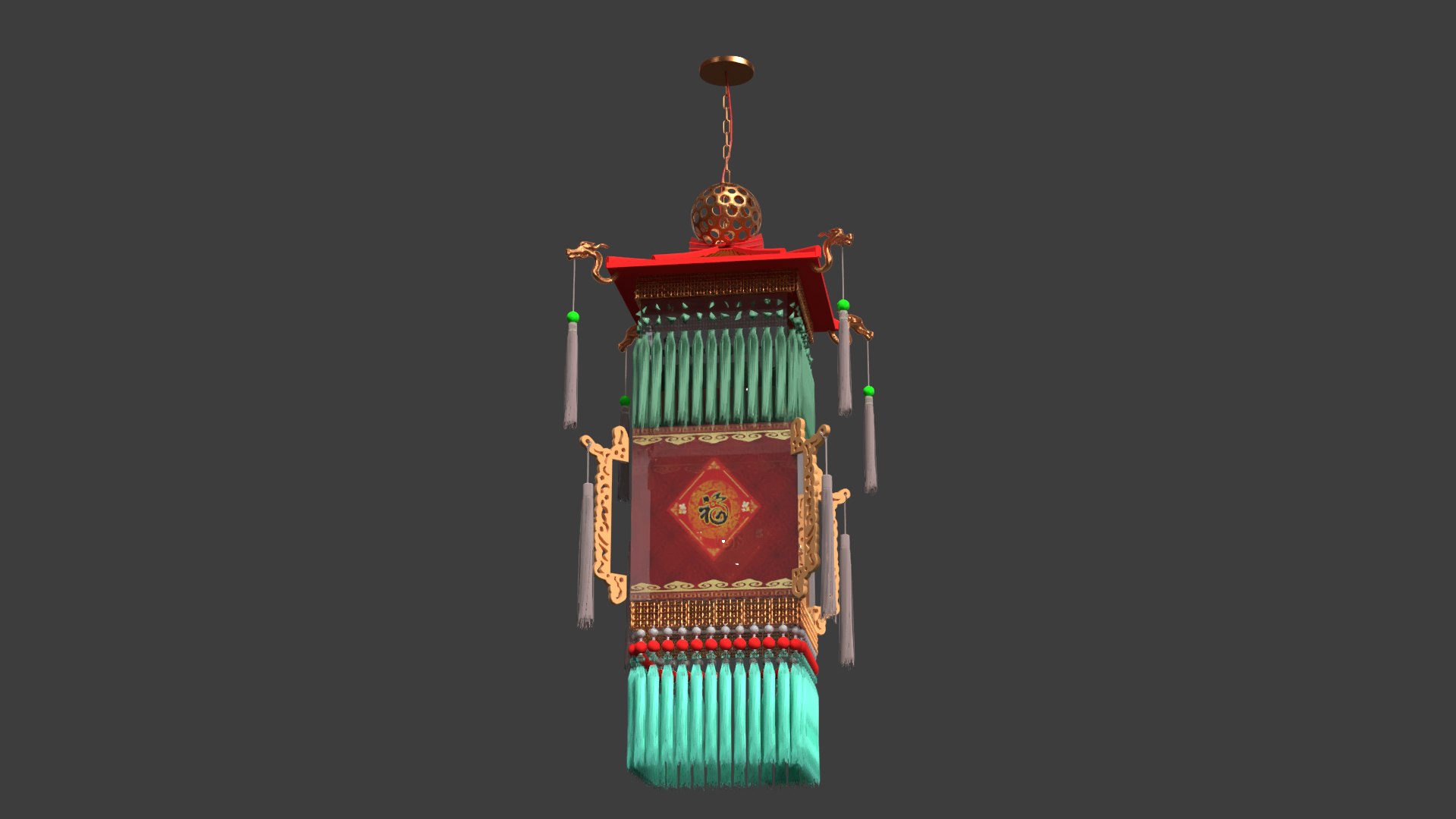 3D Chinese Palace Lantern Model - TurboSquid 2486902