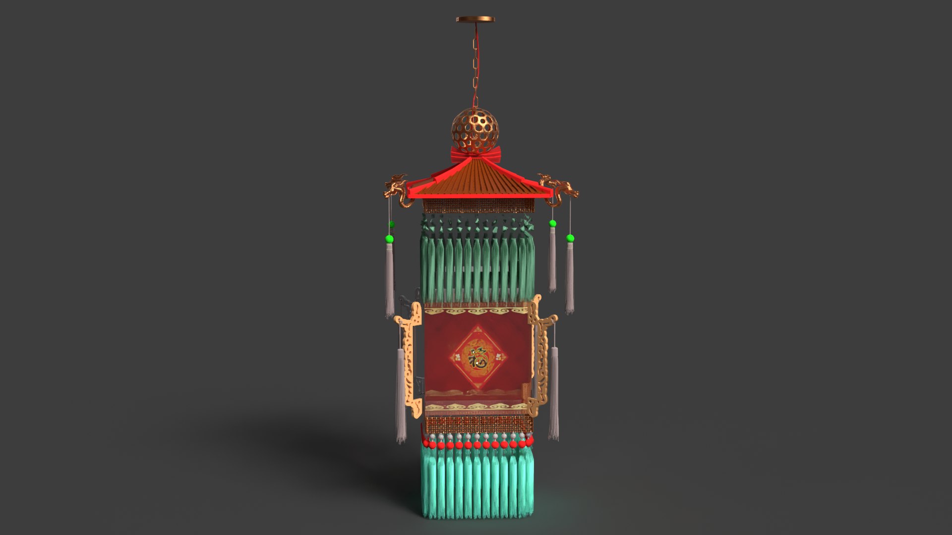 3D Chinese Palace Lantern Model - TurboSquid 2486902