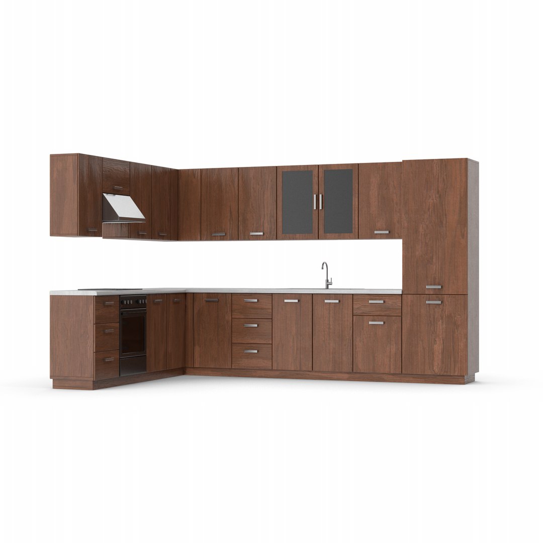 3D Model Kitchen Cabinets - TurboSquid 1833497