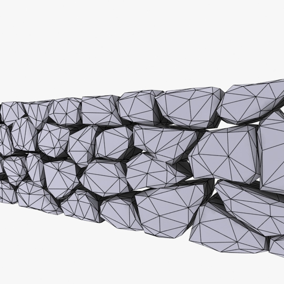 Stone Wall 3d Model