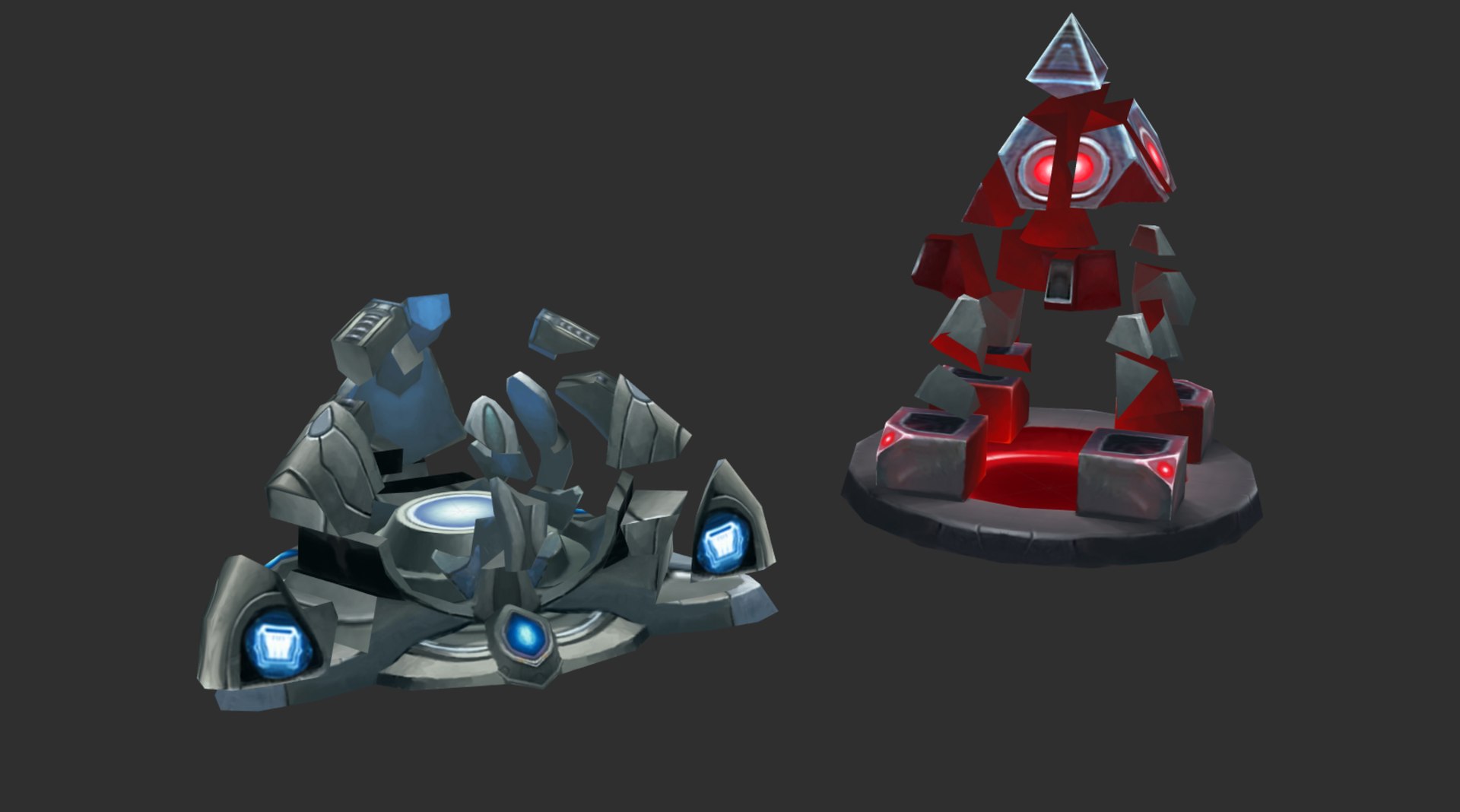 3D Factory Tower Hand-Painted Game Assets model - TurboSquid 2096118