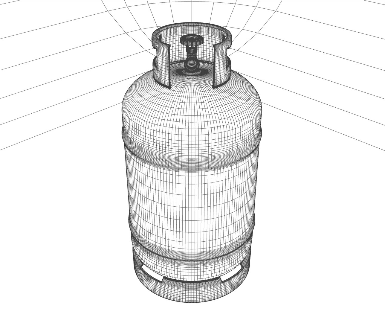 3D Gas Bottle Cylinder And Valve Model - TurboSquid 2019550