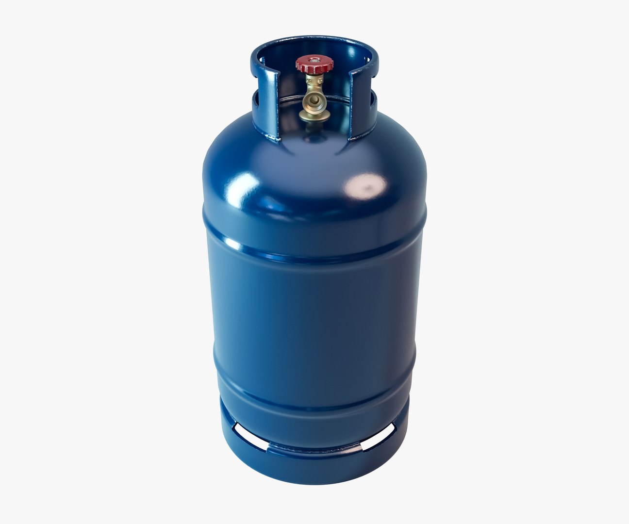 3D Gas Bottle Cylinder And Valve Model - TurboSquid 2019550