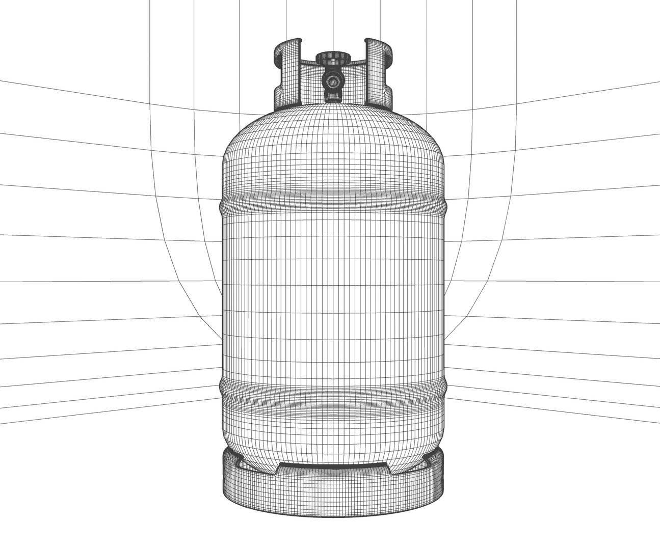 3D Gas Bottle Cylinder And Valve Model - TurboSquid 2019550