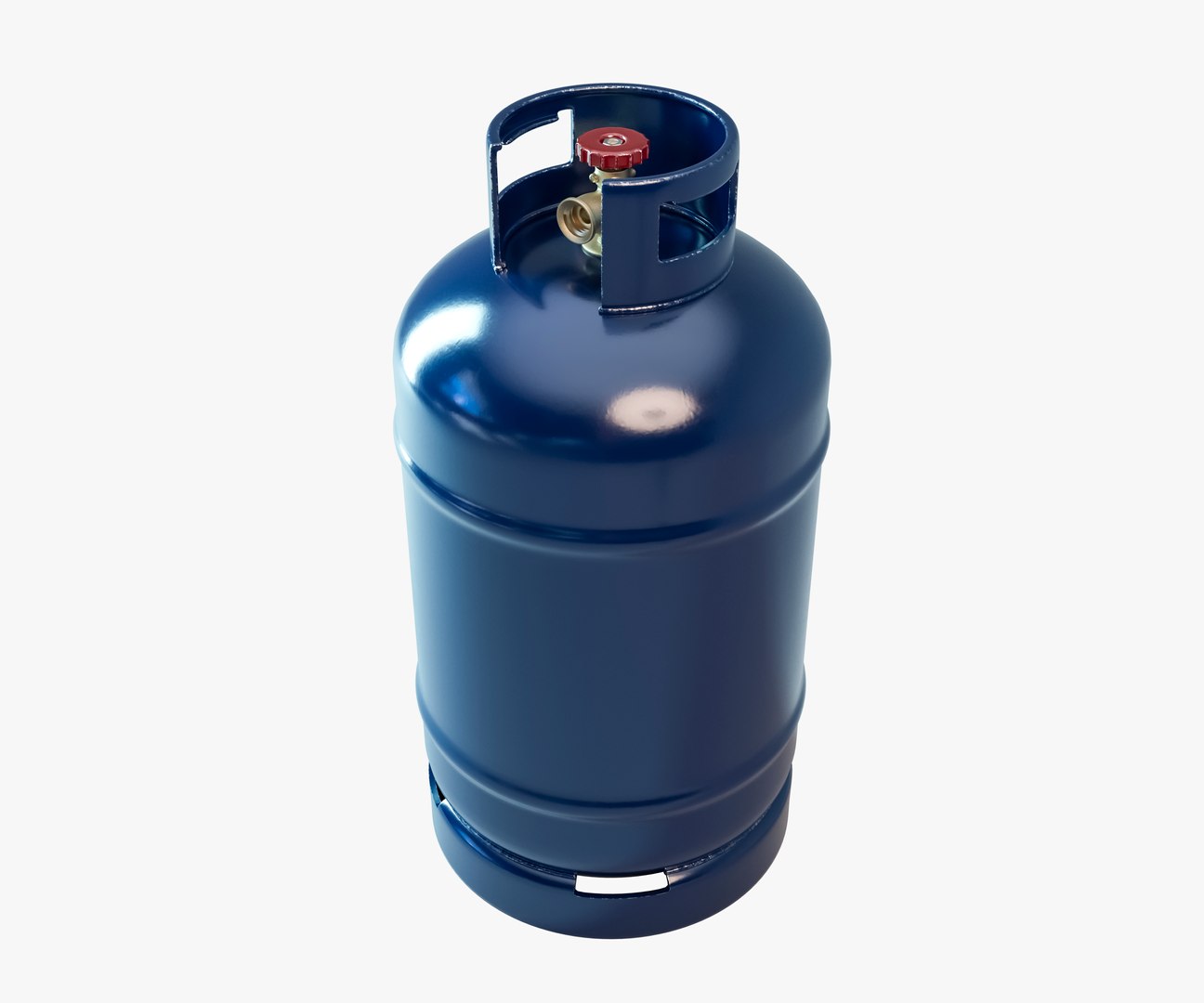 3D Gas Bottle Cylinder And Valve Model - TurboSquid 2019550