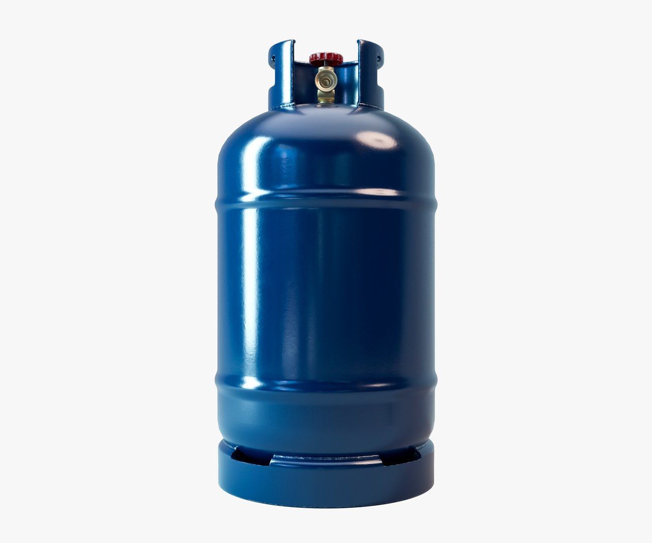 3D Gas Bottle Cylinder And Valve Model - TurboSquid 2019550