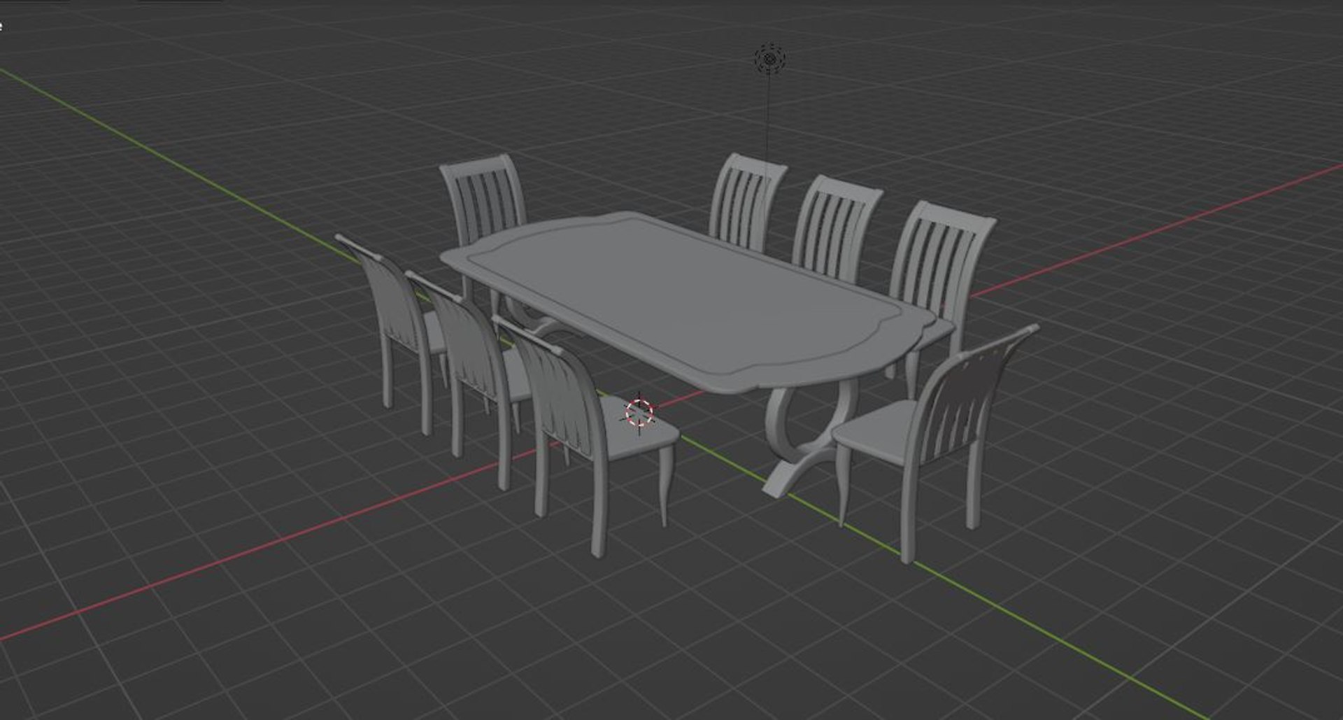 3D Wooden Dining Table 3D Model - TurboSquid 2363078