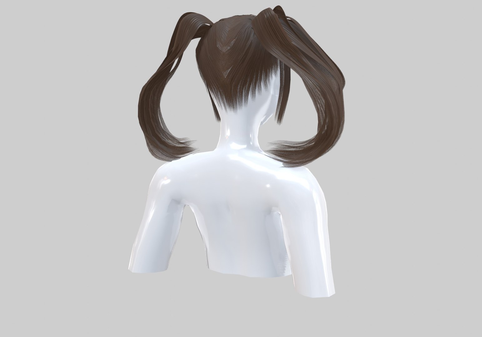3D Bangs Bow Hairstyle - TurboSquid 1962377