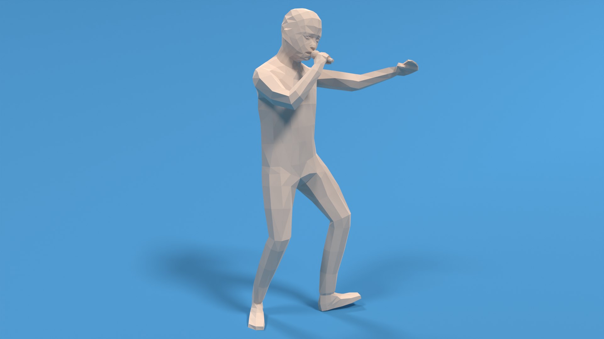 Low Poly Kid Singing 3D Model - TurboSquid 1873679